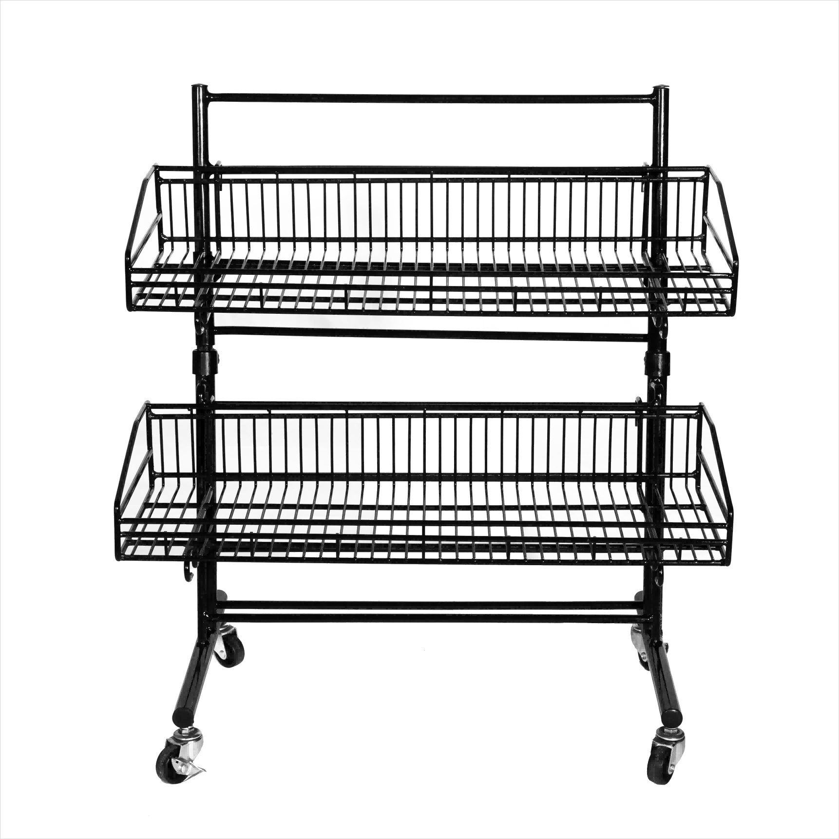 Wholesale 2-Tier Wire Display Rack for Grocery Store / Baskets Store ... Wholesale 2-Tier Wire Display Rack for Grocery Store / Baskets Store ...